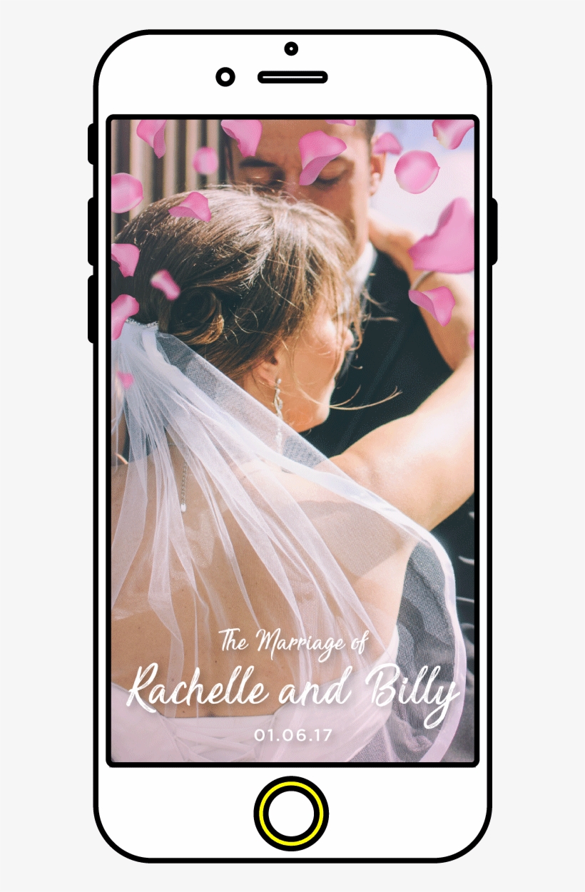 Wedding Snapchat Filter Rachelle - Wedding Snapchat Frames Png - Free ...