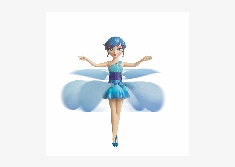 Spin Fairy - Flutterbye Flying Flower Fairy - Blue - Free Transparent ...