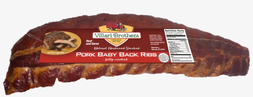 Smoked Pork Baby Back Ribs Label On - Free Transparent PNG Download ...