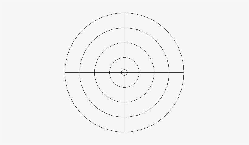 Graticule Consists Of Concentric Circles With Cross-hairs - Concentric ...