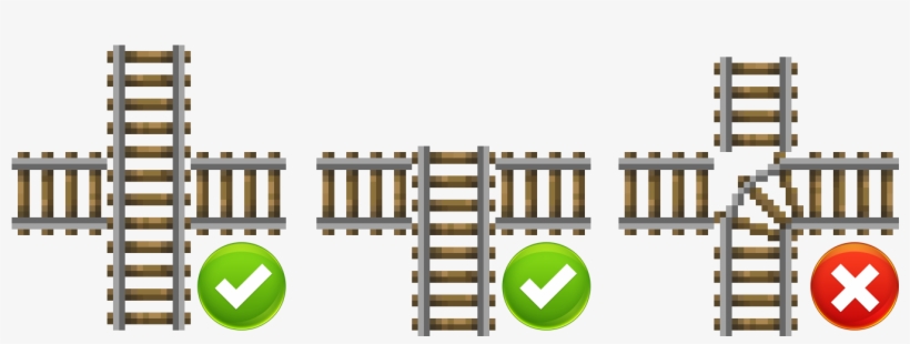 Intersections That Work With Easycarts - Minecraft Rail Intersection ...