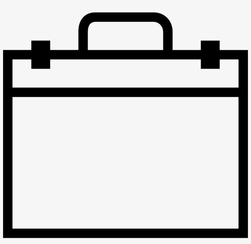 Ios Briefcase Outline Comments - Briefcase Icon White Png - Free ...