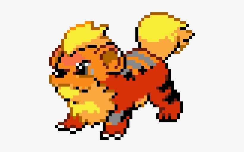 Growlithe - Pixel Art Growlithe - Free Transparent PNG Download - PNGkey