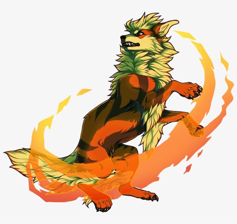 Shiny Arcanine Pokédex - Arcanine Sprite Silver Gold - Free Transparent ...