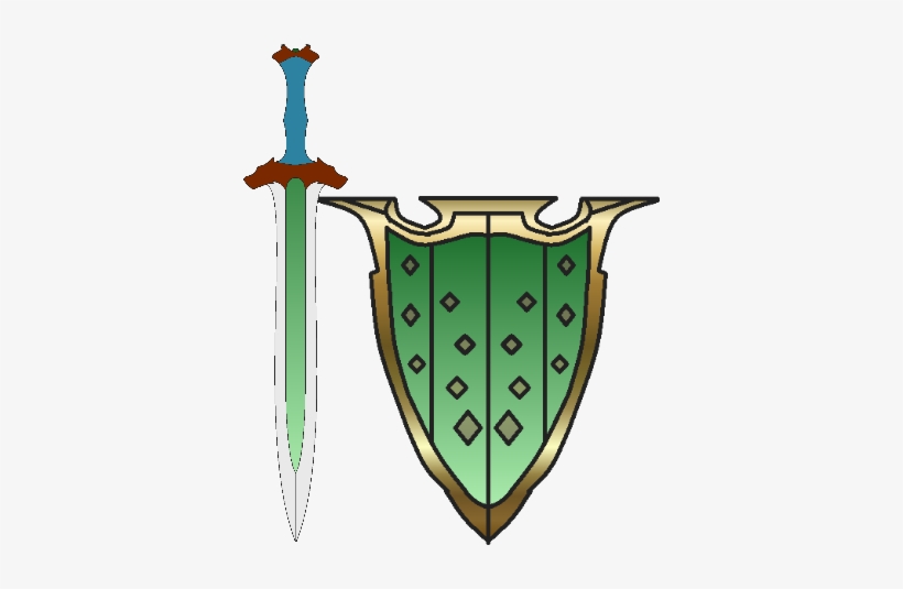 Fae Champion Sword & Sheild - Shield - Free Transparent PNG Download ...