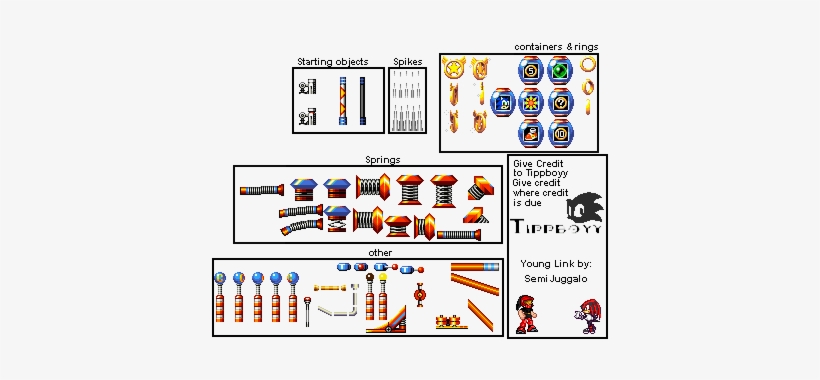 Misc - Objects - Sonic Advance Objects Sprites - Free Transparent PNG ...