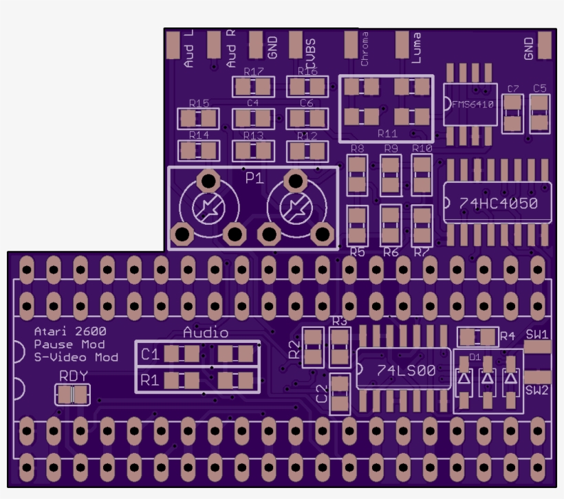 Atari 2600 S-video, Composite, Stereo, And Pause Mod - Electronics ...