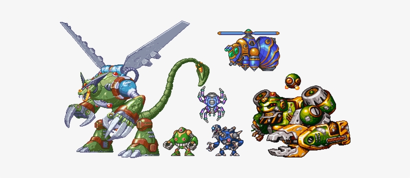 Mechaniloid Sprites-edit - Megaman X - Free Transparent PNG Download ...