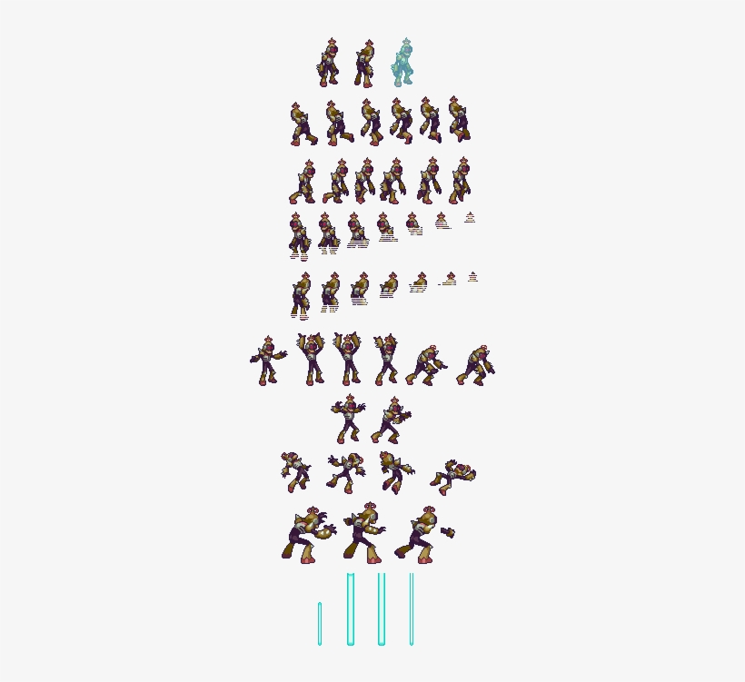 The Megaman Sprite Rip Archive - Illustration - Free Transparent PNG ...
