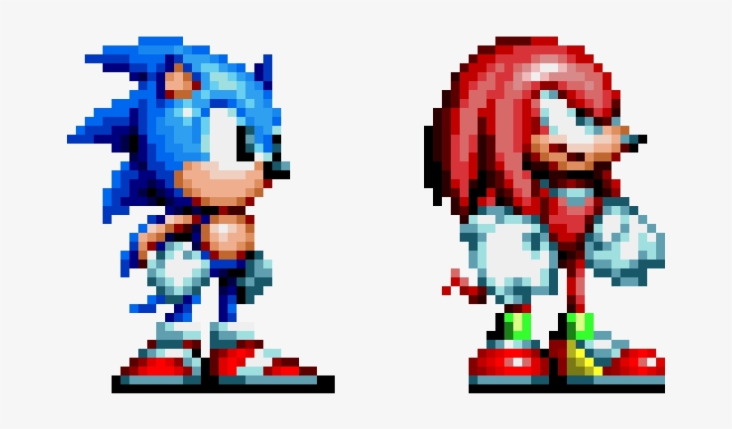 Sonic And Knuckles - Sonic Mania Knuckles Pixel - Free Transparent PNG ...