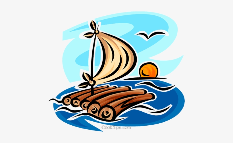 Raft Royalty Free Vector Clip Art Illustration - Raft Clip Art - Free ...
