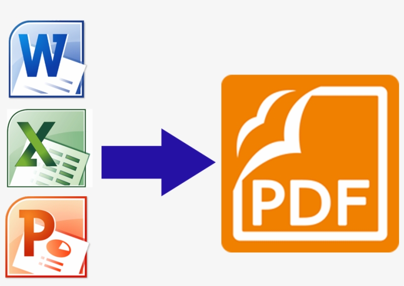 Word Excel Powerpoint To Pdf - Free Transparent PNG Download - PNGkey