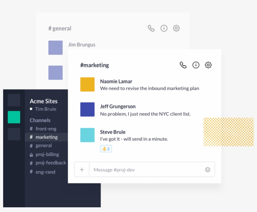 Create Simple Conversation Channels - Slack Message Design - Free ...
