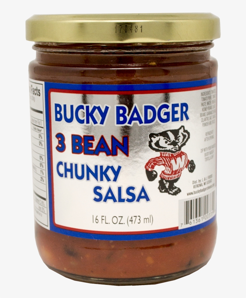 Bucky Badger Black Bean Salsa - Bucky Badger - Free Transparent PNG ...