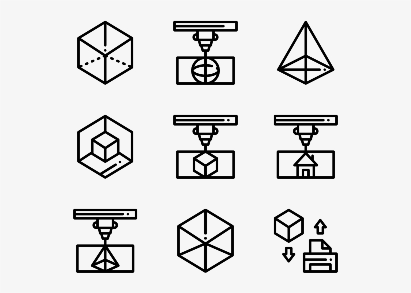 3d Printing 40 Icons - 3d Printing - Free Transparent PNG Download - PNGkey