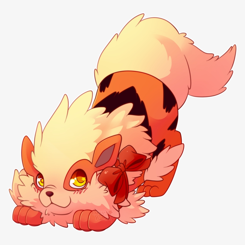 Commission - Growlithe Chibi - Free Transparent PNG Download - PNGkey
