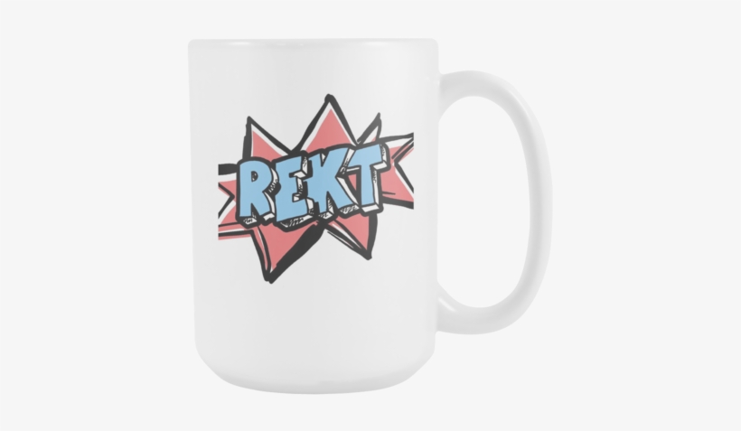 Rekt Graphics Printed 15 Oz White Mug - Vector Graphics - Free ...