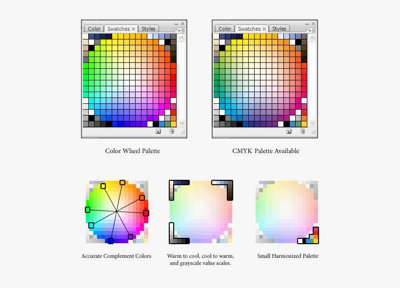 Color Wheel Swatches - Photoshop Swatches - Free Transparent PNG ...
