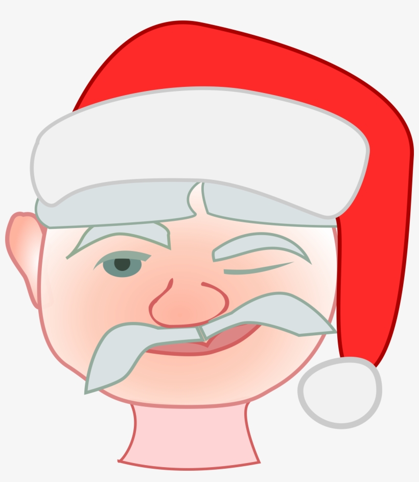 This Free Icons Png Design Of Santa Winking - Free Transparent PNG ...