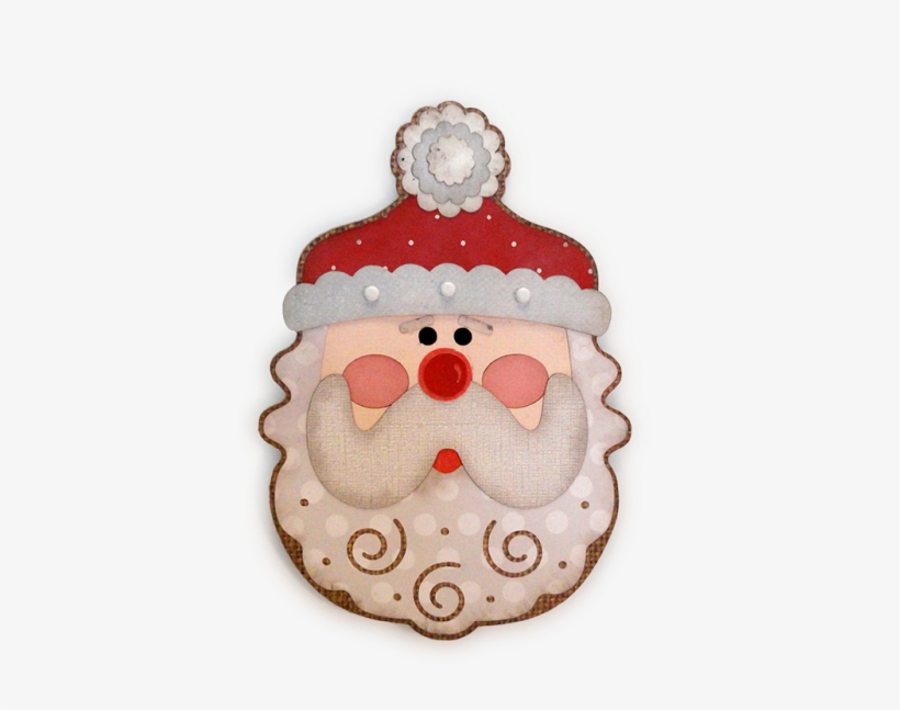 Santa Face Shaped A7 Card - Cartoon - Free Transparent PNG Download ...