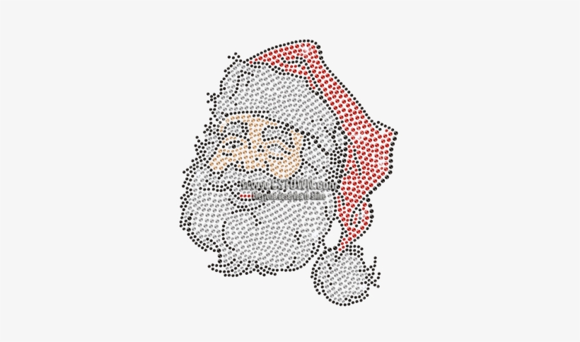 Hotfix Rhinestone Santa Face Bling Design - Rhinestone - Free ...