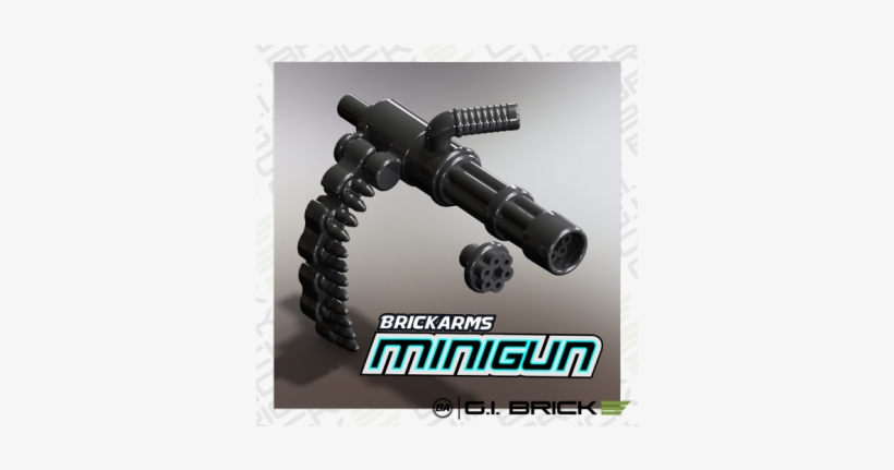 Brickarms Minigun - Brickarms 2.5 Scale Loose Weapon Gunmetal Minigun ...