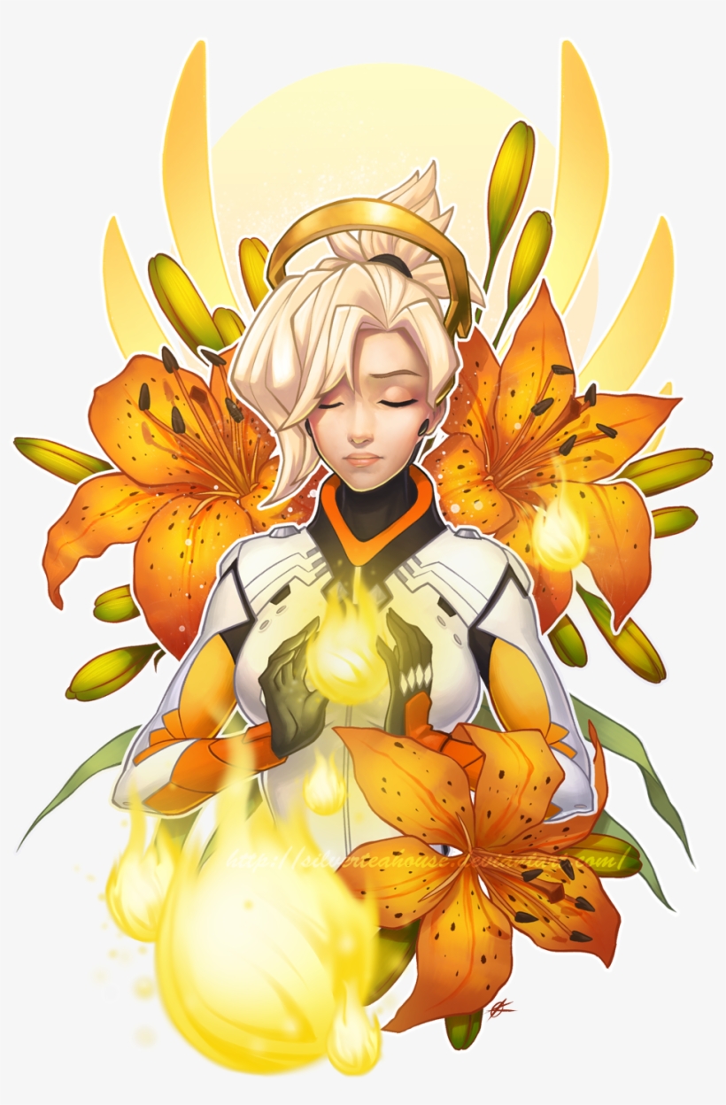 Overwatch Art, Overwatch, Blizzard, Blizzard Entertainment, - Mercy Ow ...