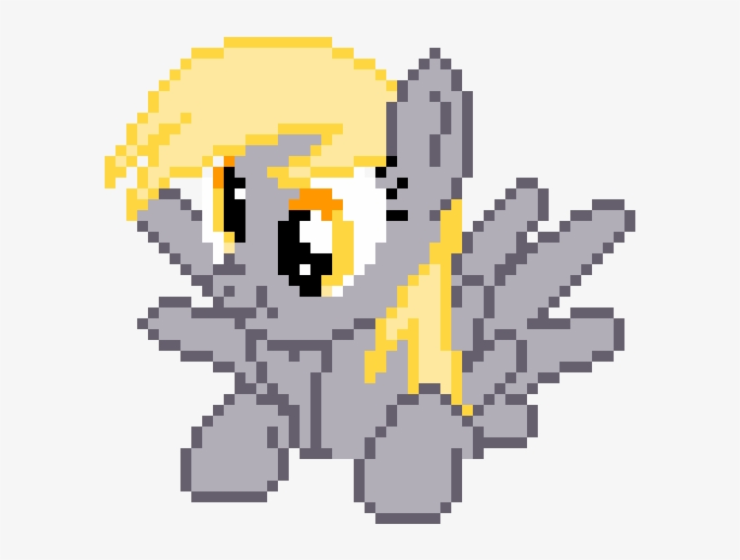 Mlp - Derpy - Perler Bead Pattern Derpy - Free Transparent PNG Download ...