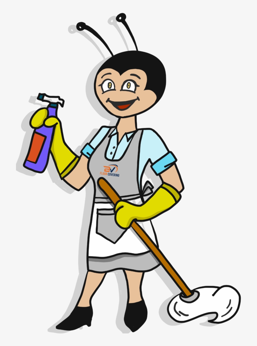 Clip Art Of Floor Buffing