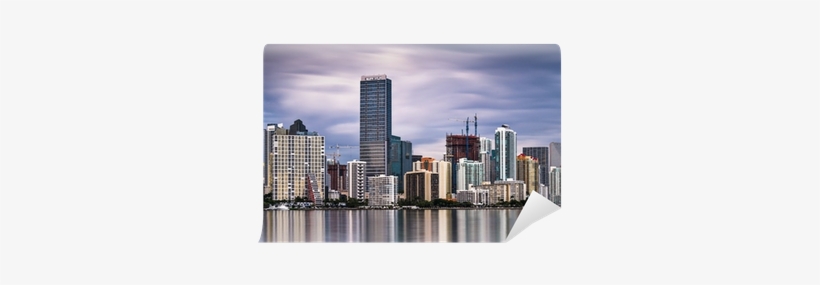 Poster: Seanpavonephoto's Skyline Of Miami, Florida, - Free Transparent ...