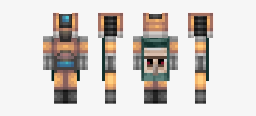 Minecraft Skin Claptrap - Minecraft - Free Transparent PNG Download ...
