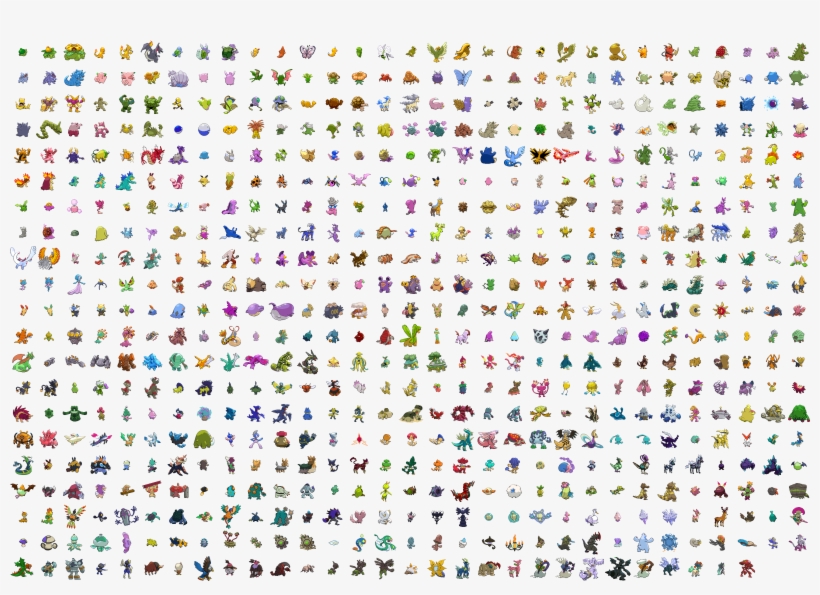 Bw Montage Back 21 Oct 2010 - All Pokemon Sprites 802 - Free ...