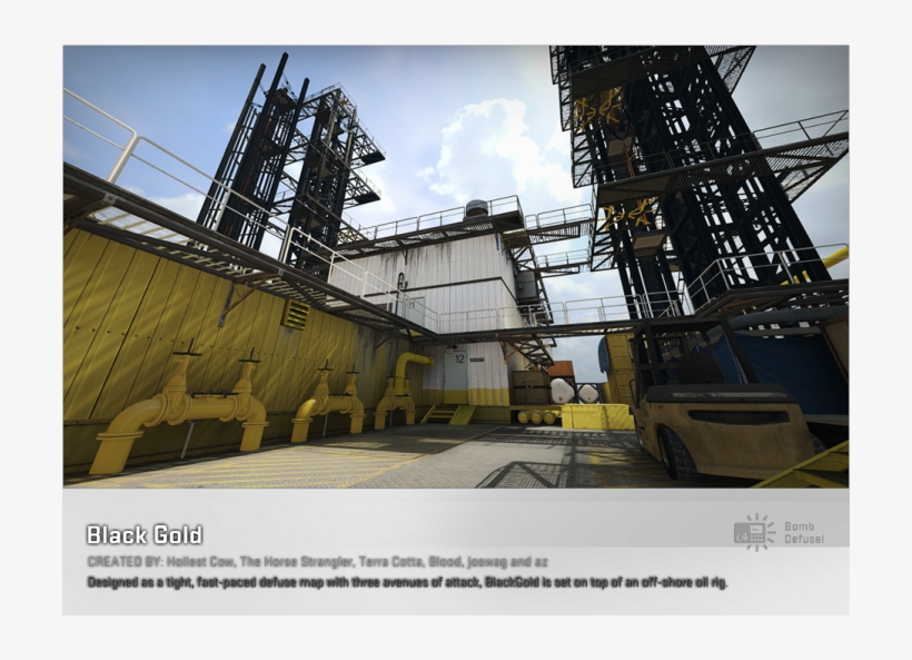 Blackgold Map Photo - Cs Go Operation Hydra Maps - Free Transparent PNG ...