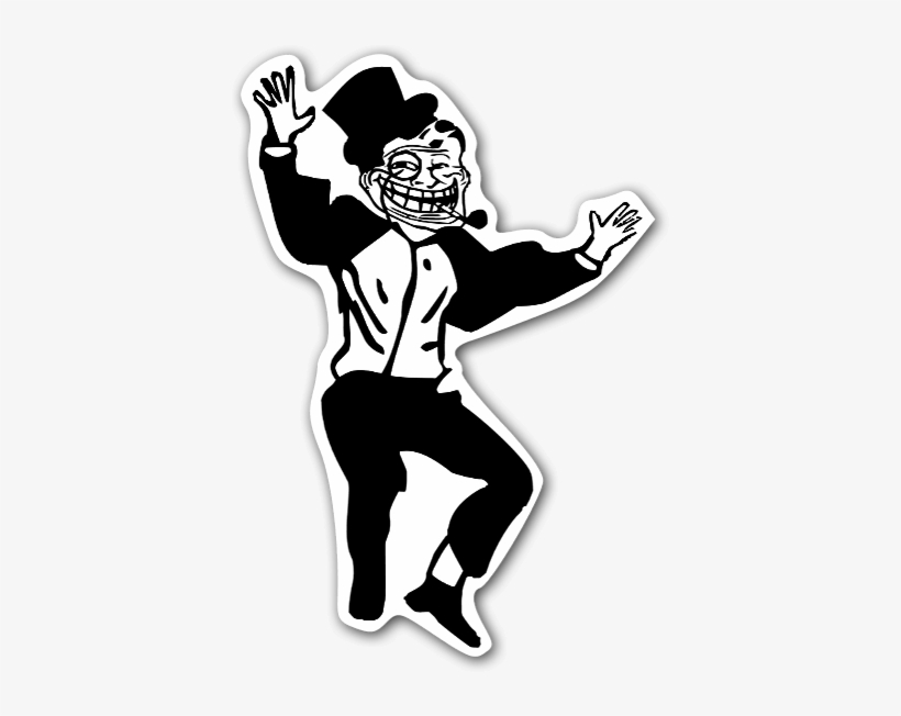 The Dancing Meme Man Sticker - Troll Dad Meme Png - Free Transparent ...