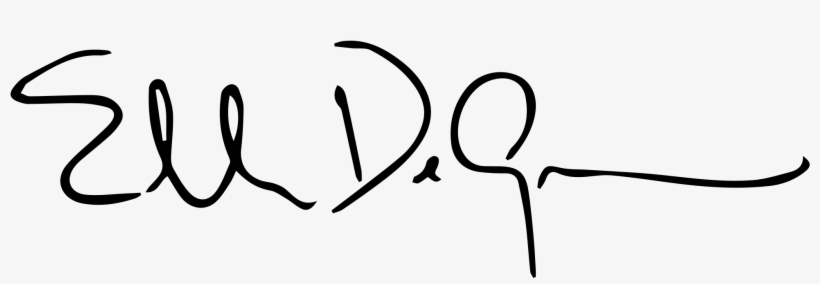 Open - Ellen Signature - Free Transparent PNG Download - PNGkey