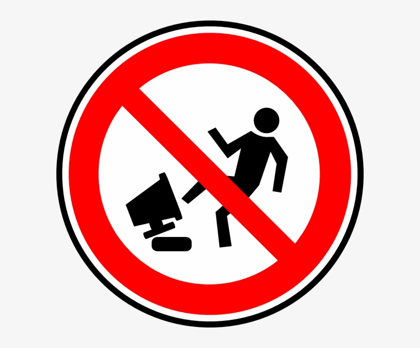 How To Set Use Do Not Damage Your Computer Clipart - Free Transparent ...