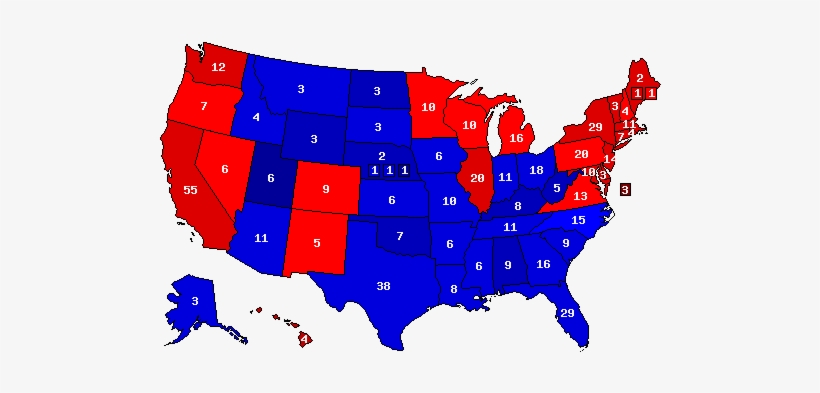 Clinton Vs Bush - Al Gore Bush Map - Free Transparent PNG Download - PNGkey