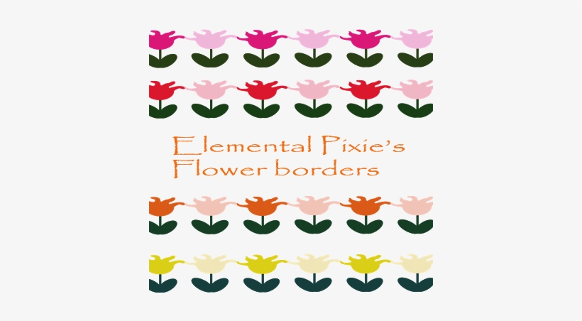 Elemental Clipart Floral - Flower Border - Free Transparent PNG ...
