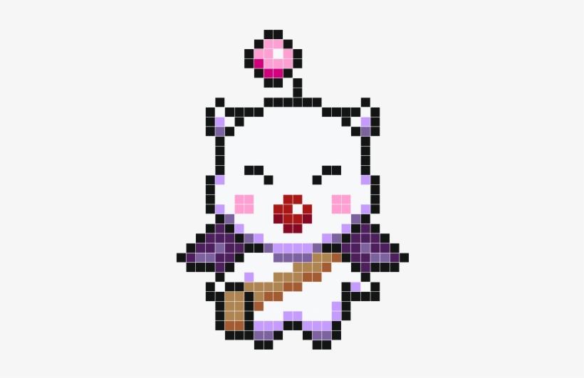 Moogle - Pixel Art - Free Transparent PNG Download - PNGkey