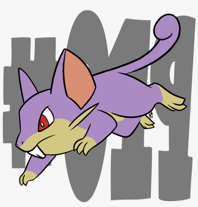 019 Rattata - Cartoon - Free Transparent PNG Download - PNGkey