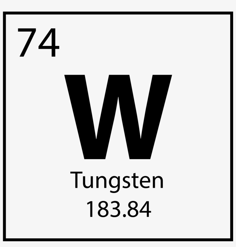 Periodic Table Mark - Tungsten Periodic Table Png - Free Transparent ...
