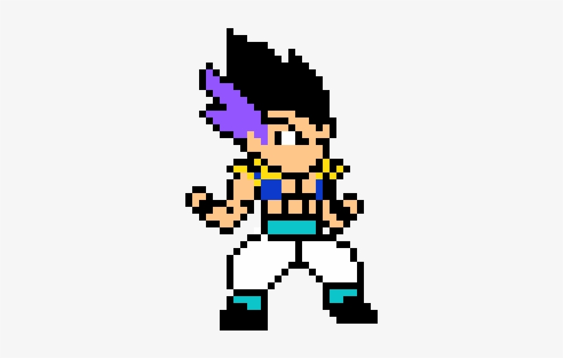Gotenks - Pixel Art - Free Transparent PNG Download - PNGkey