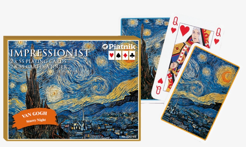 Starry Night Playing Cards - Van Gogh Starry Night - Free Transparent ...