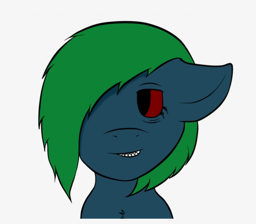 Bust, Hair Over One Eye, Oc, Oc Only, Oc - Cartoon - Free Transparent ...