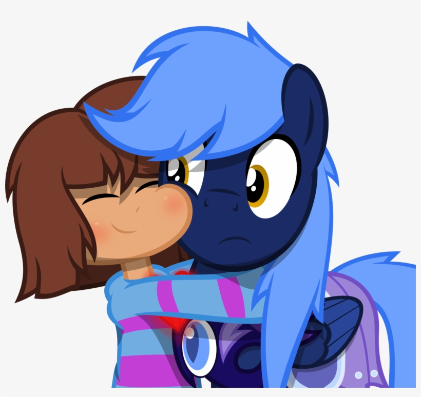 Zacatron94, Frisk, Glomp, Hug, Human, Oc, Oc - Mlp Human Hugging Pony ...