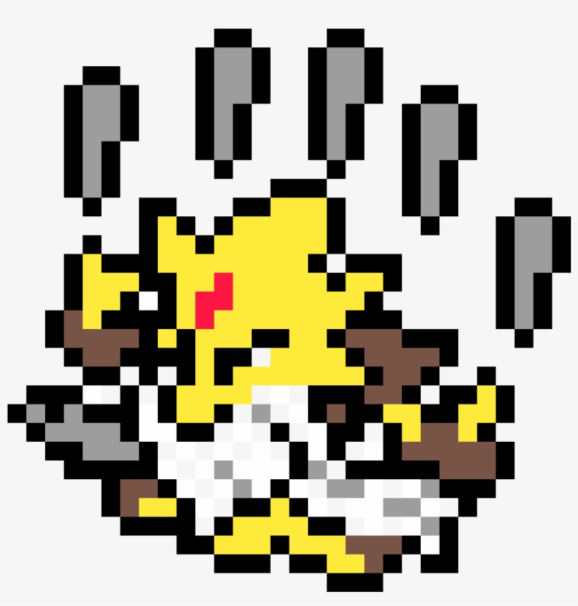 Mega Alakazam - Mega Alakazam Pixel Art - Free Transparent PNG Download ...