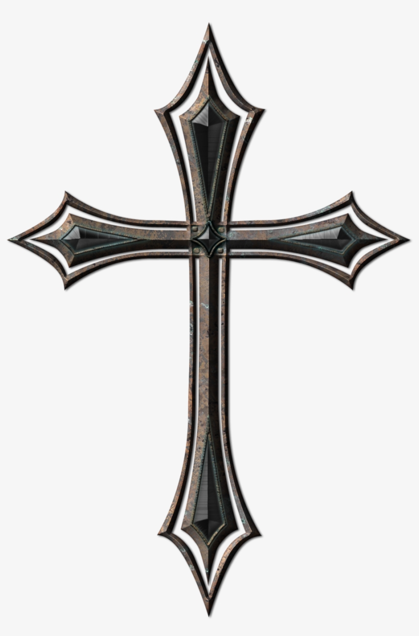 Old Metal Cross By Jojo - Old Metal Cross - Free Transparent PNG ...
