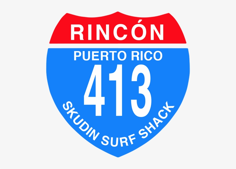 413 Skudin Surf Shack Logo - 413 Rincon Puerto Rico - Free Transparent ...