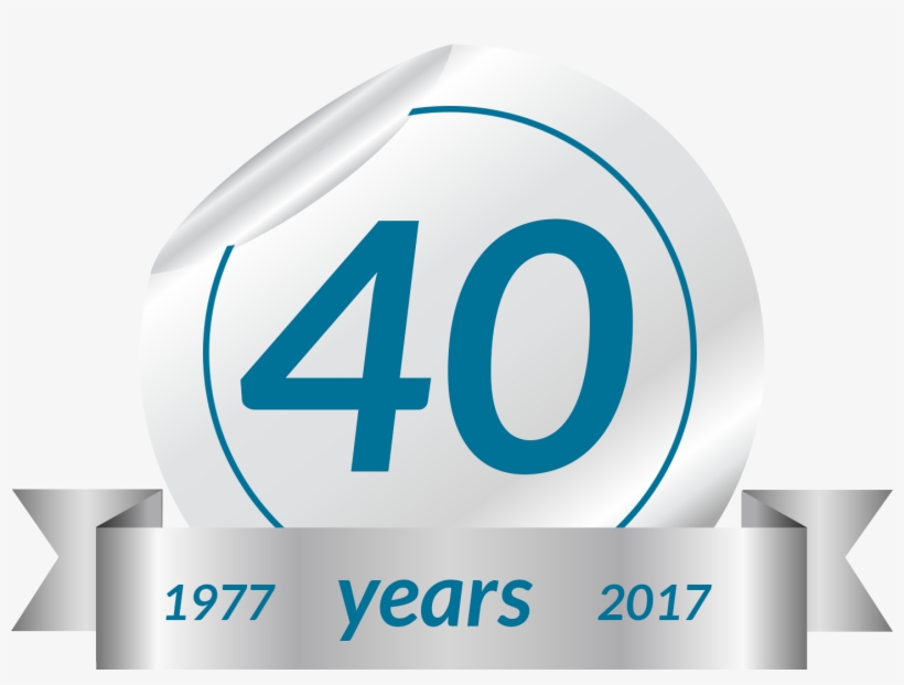 Celebrating 40 Years - Graphic Design - Free Transparent PNG Download ...