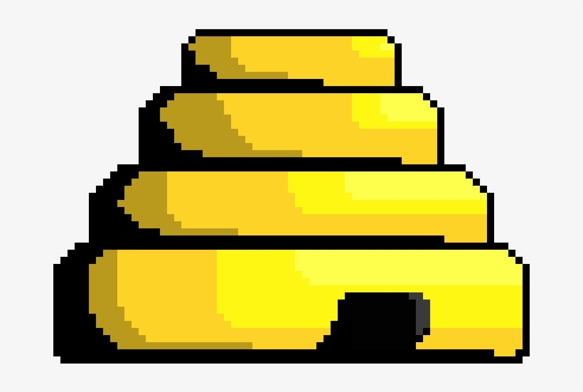 Bee Hive Pixelated - Pixel Art Bee Hive - Free Transparent PNG Download ...